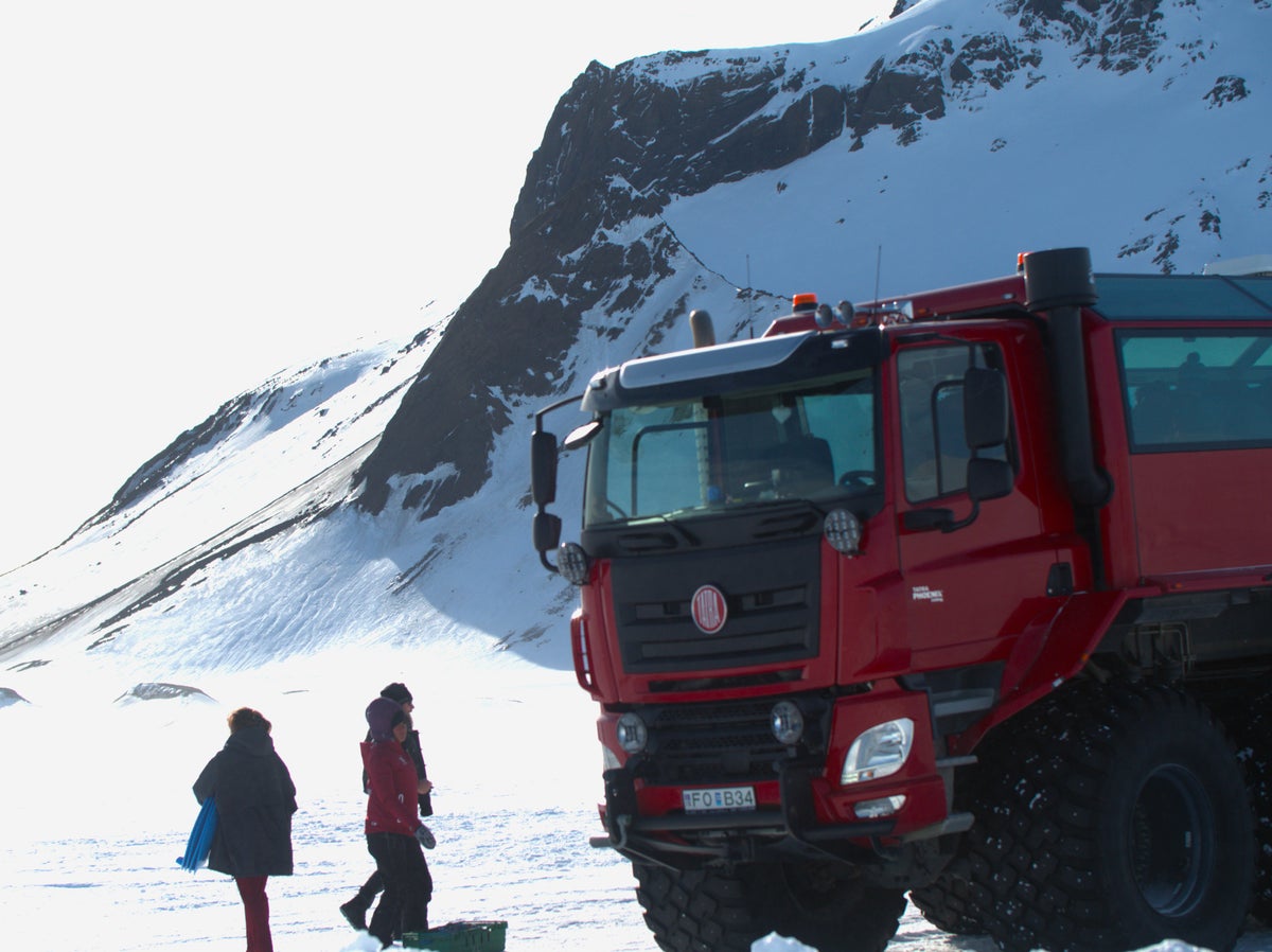 Natural Ice Cave and Glacier Tour in Glacier Monster Truck from ...