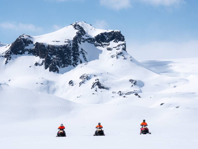 Glacier Snowmobiling & Golden Circle Tour by Minibus from Reykjavik ...